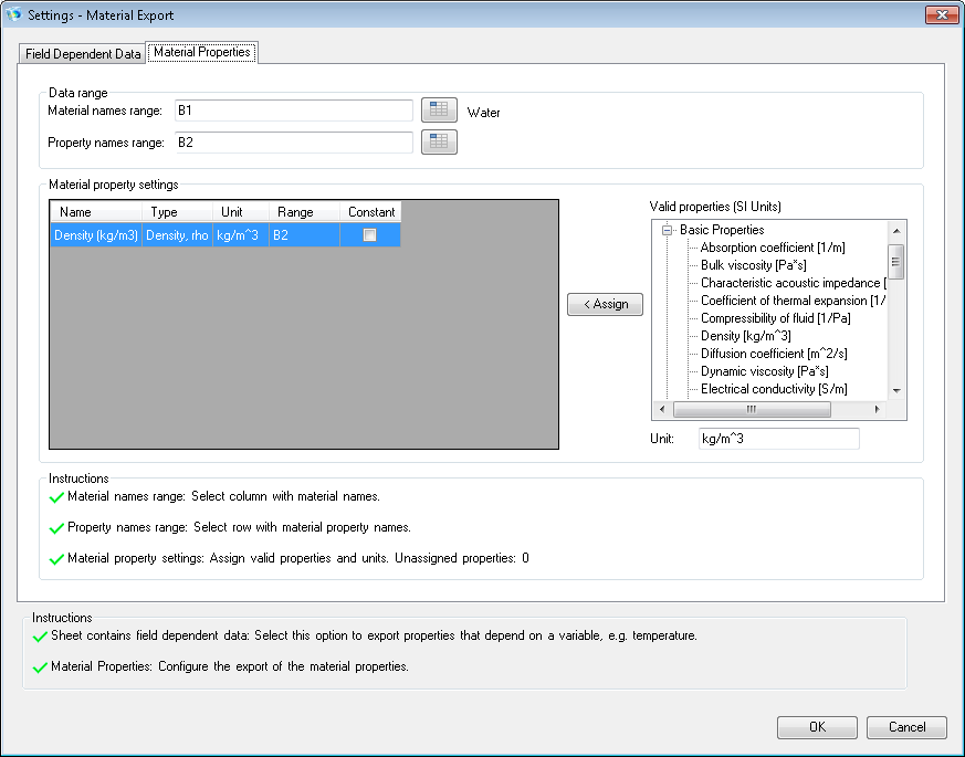 How To Create A Material Database From Spreadsheet Data Comsol Blog