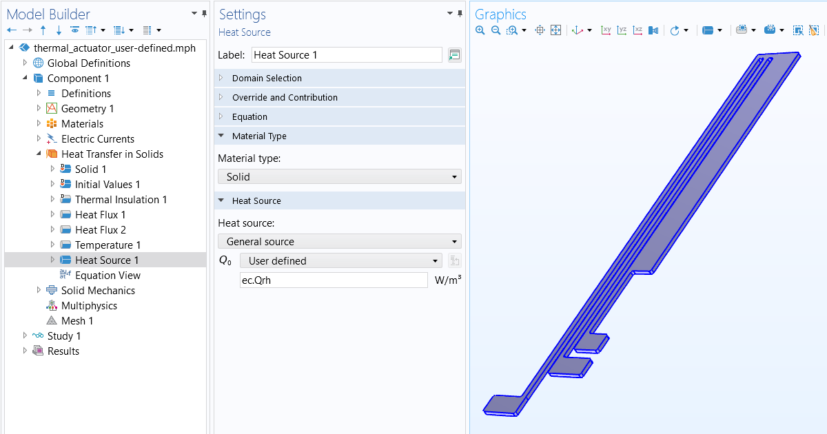 Defining Multiphysics Models Manually with User-Defined Couplings