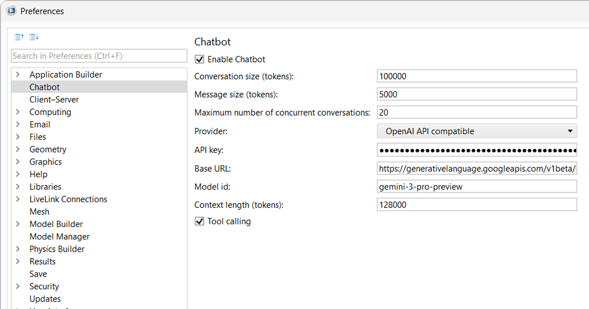 Obtaining Chatbot Configuration Information